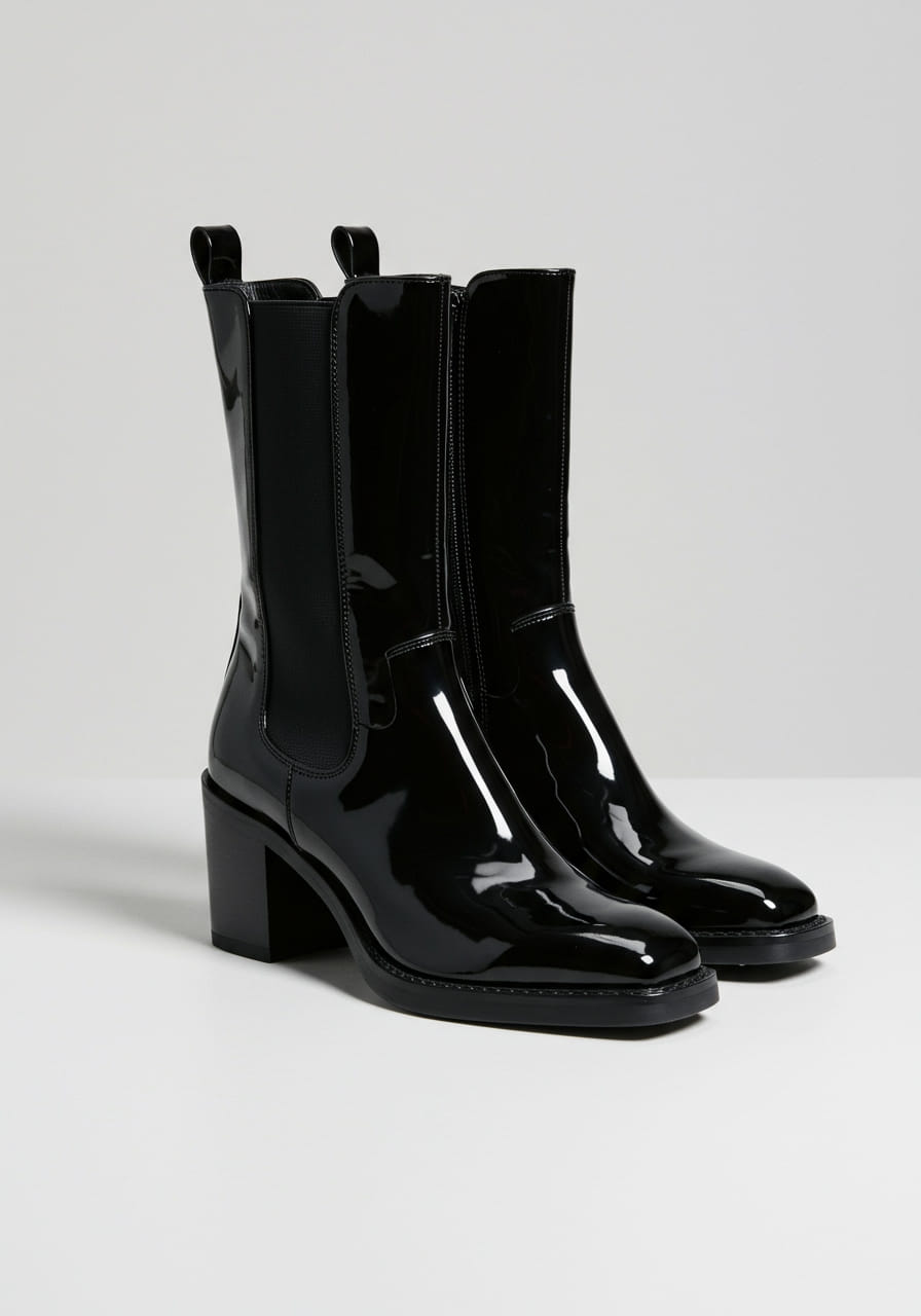 Used Patent Leather Boots On Sale Up To 90% Off | ThredUp